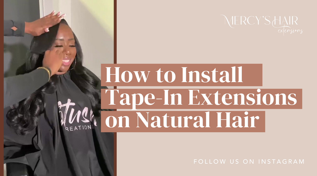 How to Install Tape-In Hair Extensions | Tips for Length & Volume ...